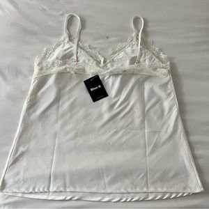 Tops | Nwt Women White Silk Camisole | Poshmark